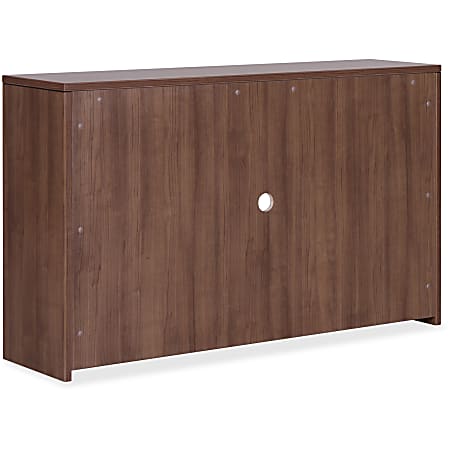 Lorell Essentials Hutch With Doors 72 W Walnut - Office Depot