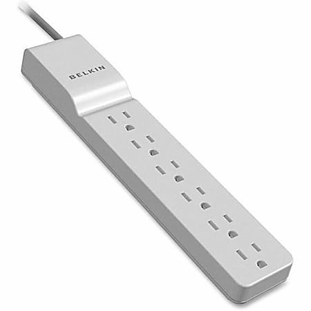 Belkin SurgeMaster Home Grade Surge Protector 6 Outlets 4 Foot Cord 709 ...