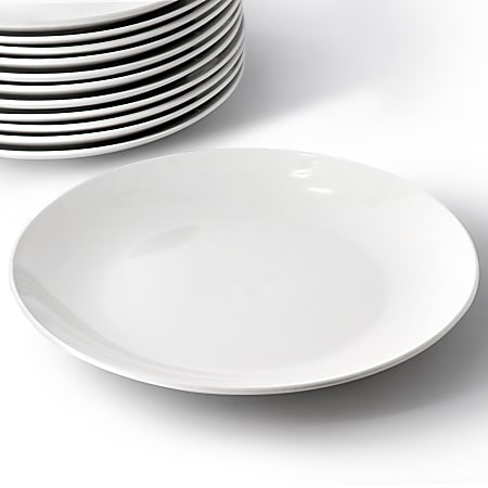 Elama Professional Kitchen 12 Piece Round Porcelain Salad Plate Set 8 ...