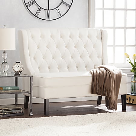 High back tufted settee store