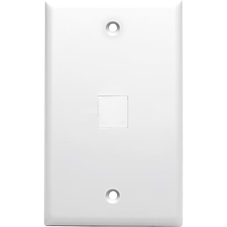 Tripp Lite Snap In Blank Keystone Jack Insert White 10 Pack - Office Depot