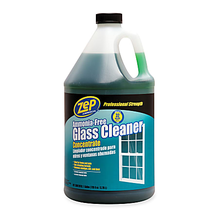 Zep Glass Cleaner Liquid Concentrate 128 Oz Bottle Box Of 4 - Office Depot