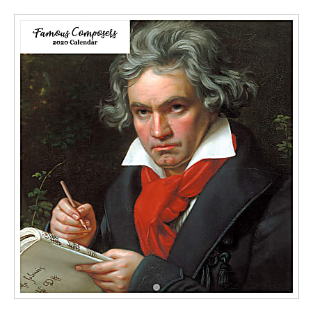 Retrospect Famous Composers Monthly Wall Calendar 19 X 24 January To ...
