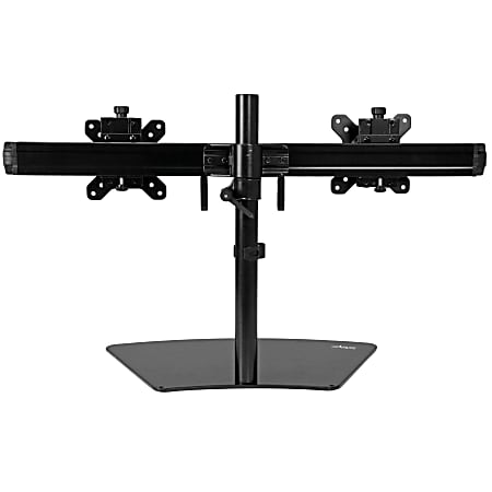 StarTech.com Dual Monitor Stand Horizontal For up to 24 VESA Monitors ...