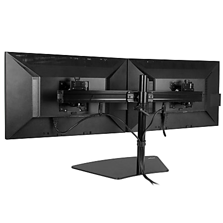 StarTech.com Dual Monitor Stand Horizontal For up to 24 VESA Monitors ...
