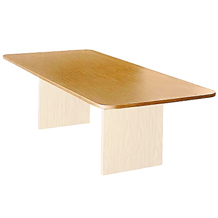 Bevis Basyx Rectangular Conference Tabletop 44 x 96 Medium Oak - Office ...
