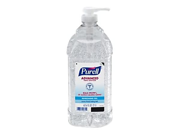 Purell Economy Size Pump Hand Sanitizer 67.6 Oz Fragrance Free Carton ...