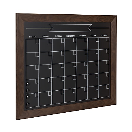 DesignOvations Beatrice Magnetic Framed Chalkboard Calendar 23 316 x 29 ...
