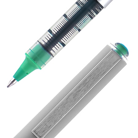 Uni Ball Vision Rollerball Pens Pack Of 12 Fine Point 0.7 mm Silver ...