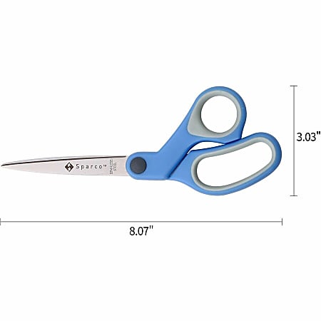 Sparco 8 Bent Multipurpose Scissors 8 Overall Length Bent Stainless ...