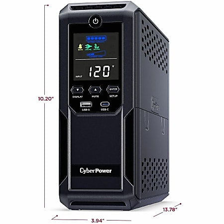 CyberPower CP1350AVRLCD3 Intelligent LCD UPS Systems 1350VA815W 120 VAC ...