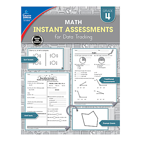 Carson Dellosa Instant Assessments For Data Tracking Math Resource Book ...