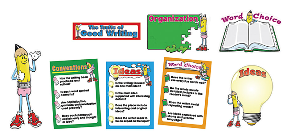 Carson Dellosa Bulletin Board Set Traits of Good Writing Grades K 8 ...