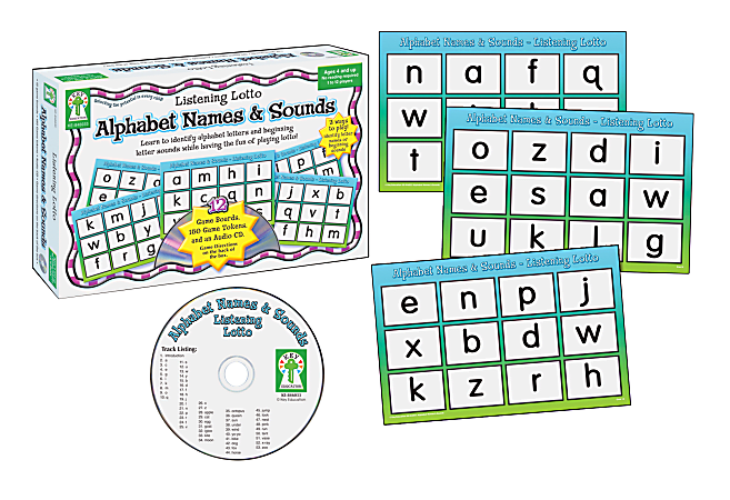 Key Education Game Alphabet Names Sounds Ages 4 and up - Office Depot