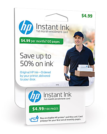 HP Instant Ink 100 Page Enrollment Kit - Office Depot
