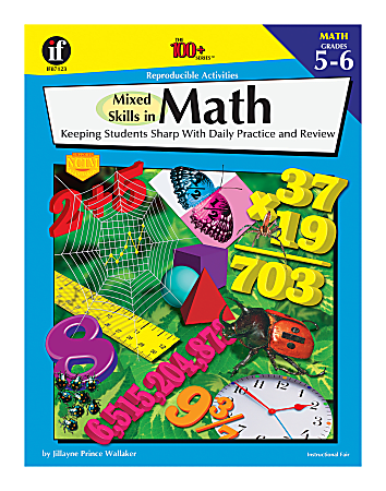 Instructional Fair Book The 100 Series Mixed Skills in Math Grades 5 6 ...