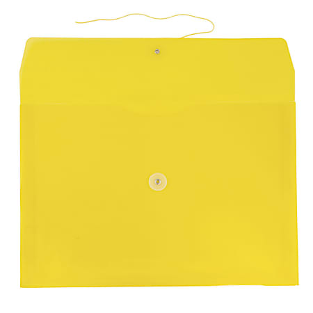 JAM Paper Booklet Plastic Envelopes Letter Size 9 34 x 13 Button String ...