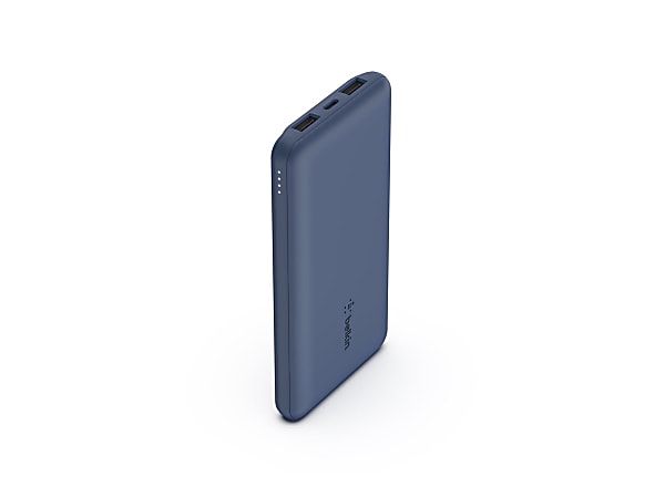 BoostCharge 15W Power Bank 10K Blue - Office Depot