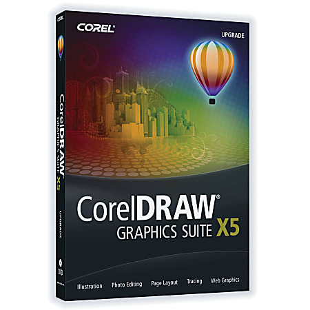 CorelDraw Graphics Suite X5 Standard Upgrade Version Traditional Disc ...