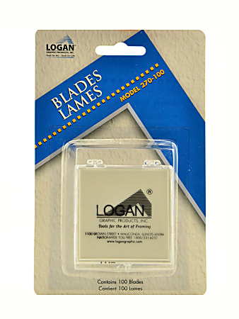 Logan Graphic Products Mat Cutter Blades No. 270 Pack Of 100 - Office Depot