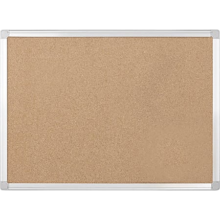 MasterVision Earth Cork Board 24 x 36 80percent Recycled Aluminum Frame ...