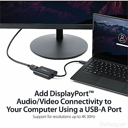 StarTech.com USB To DisplayPort Adapter - Office Depot