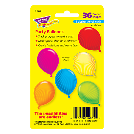 TREND Mini Accents Party Balloons 36 Accents Per Pack Set Of 6 Packs ...