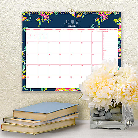 Wall Calendar DD Peyton Navy 15x12 AY26 27 Monthly Safety Wirebound ...