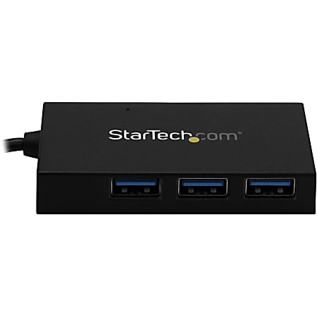 StarTech.com 4 Port USB 3.0 Hub USB Type A to 1x USB C 3x USB A ...