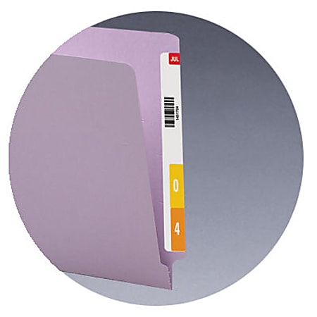 Smead Color End Tab Folders Straight Cut Letter Size Lavender Box Of ...