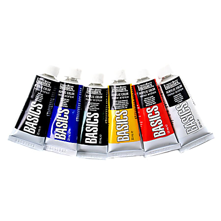 Liquitex Basics Acrylic Color Introductory Assortment 0.75 Oz Assorted ...