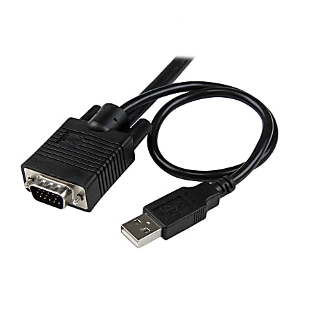 StarTech.com 2 Port USB VGA Cable KVM Switch USB Powered with Remote ...