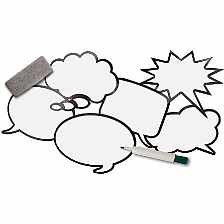 Roylco Laminated Speech Bubbles Pack Of 12 - Office Depot