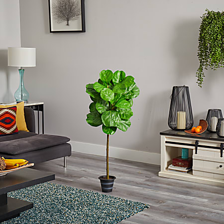 dark green artificial tree