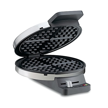 Cuisinart Round Classic Waffle Maker 7 1516 x 3 38 x 9 34 Silver ...