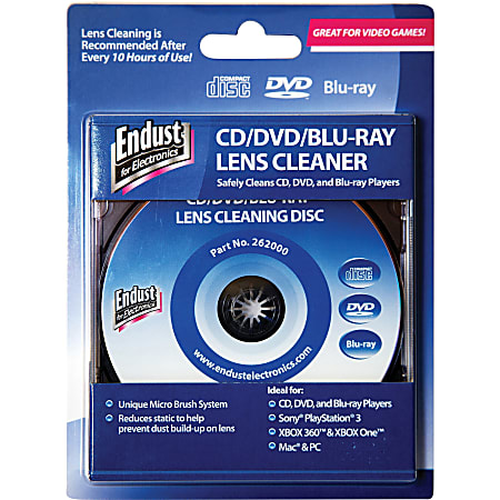 Endust CDDVDBlu Ray Disc Player Lens Cleaner - Office Depot