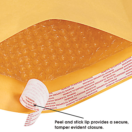 South Coast Paper Kraft Self Seal Bubble Mailers 000 4 x 8 Pack Of 25 ...