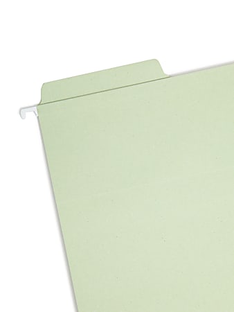 Smead FasTab Hanging File Folders Letter Size Moss Pack Of 20 - Office ...