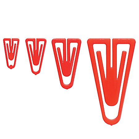 Baumgartens Plastic Paper Clips Box Of 500 Medium Assorted Colors - ODP ...