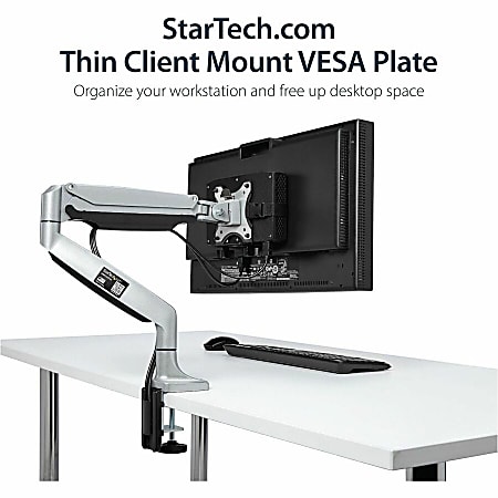 StarTech.com Thin Client Mount VESA Mounting Bracket Under Desk Computer Mount Thin Client PC ...
