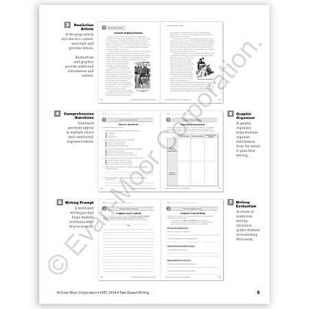 Evan Moor Educational Publishers Text Based Writing Grade 4 - Office Depot
