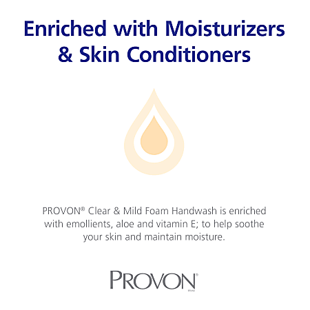 GOJO PROVON LTX 12 Clear Mild Foam Hand Wash Soap Unscented 40.5 Oz ...