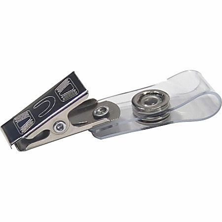 Advantus Badge Strap with Clip Box of 100 - Office Depot