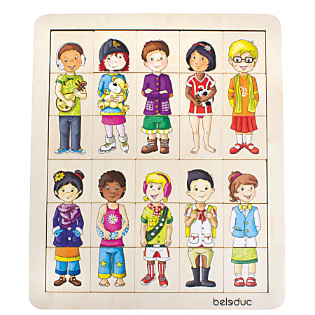 Beleduc Match Mix Kids Puzzle - Office Depot