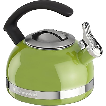 KitchenAid 2.0-Quart Kettle with C Handle and Trim Band, Sunkissed Lime