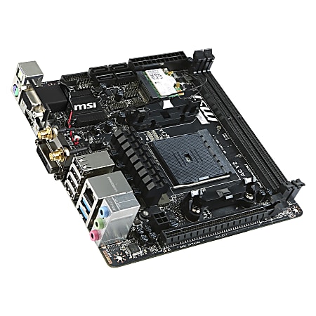 MSI A88XI AC V2 Desktop Motherboard AMD Chipset Socket FM2 - Office Depot