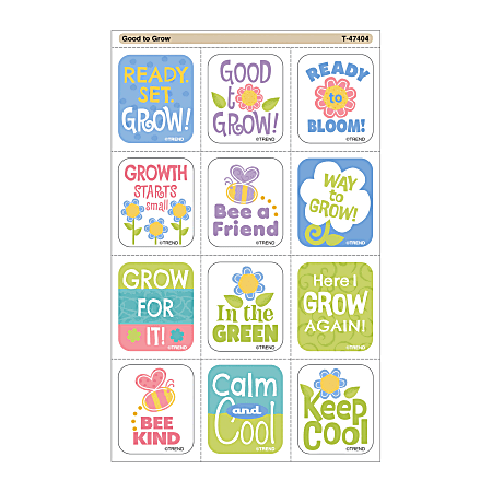 Trend Tear Share Stickers Good To Grow 60 Stickers Per Pack Set Of 6 ...
