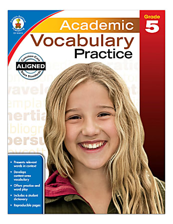 Carson Dellosa Academic Vocabulary Practice Workbook Grade 5 - Office Depot