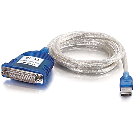C2G 6ft USB to DB25 Serial RS232 Adapter Cable SerialUSB 22429 - Office ...