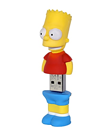 The Simpsons USB 2.0 Flash Drive 8GB Bart - Office Depot